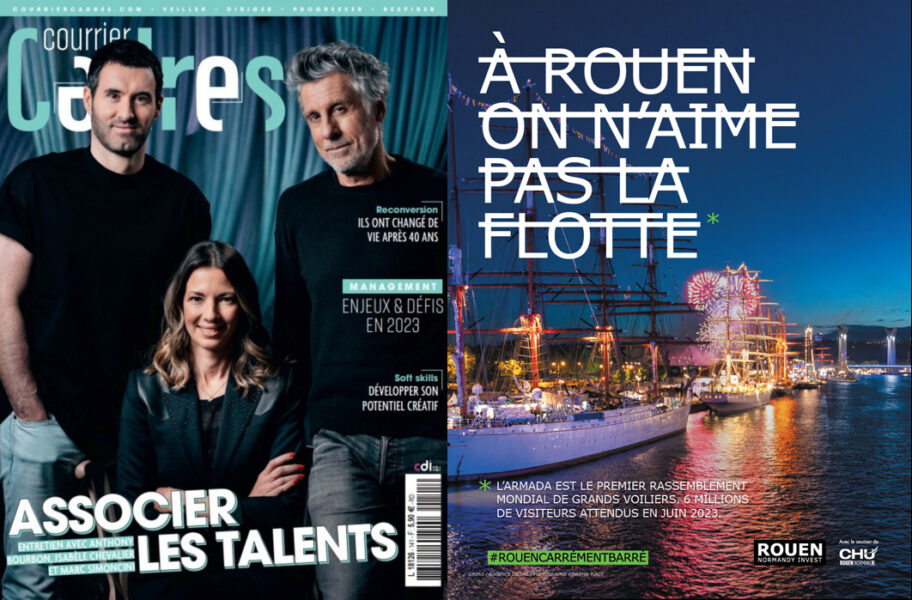 Rouen s'affiche dans le magazine Courrier Cadres