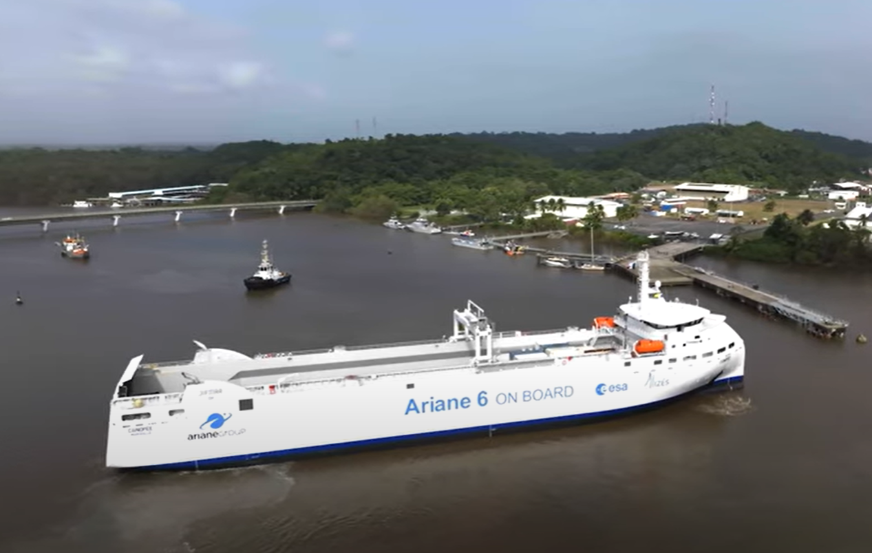 Le Canopée : ce navire destiné à la fusée Ariane 6 sera visible à Rouen ...