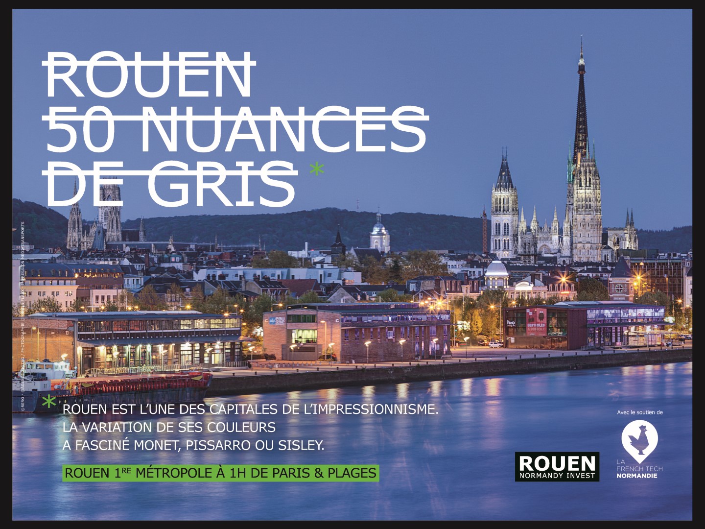 Le territoire de Rouen s'expose dans le Métro Parisien pendant 1 semaine