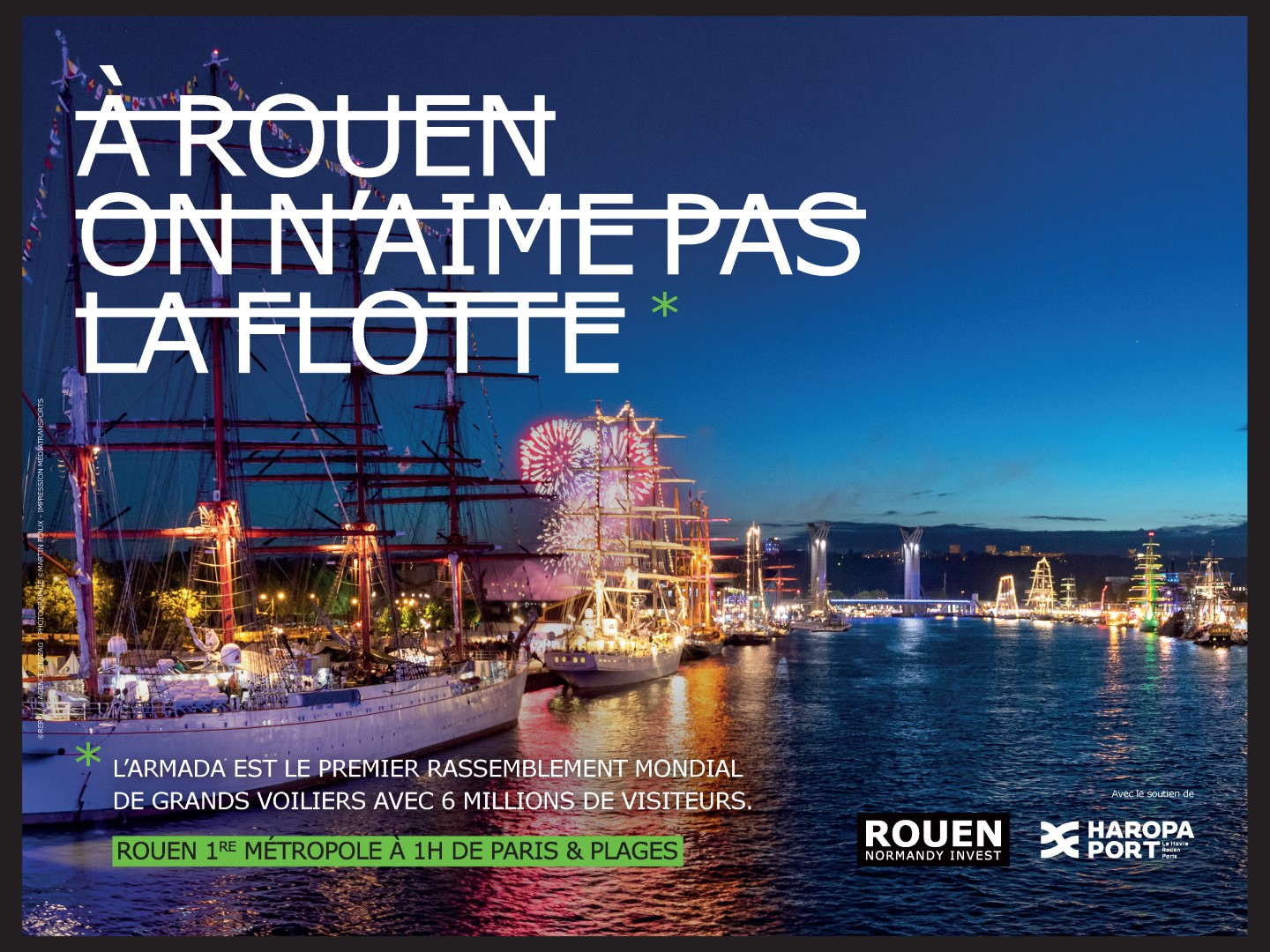 Le territoire de Rouen s'expose dans le Métro Parisien pendant 1 semaine