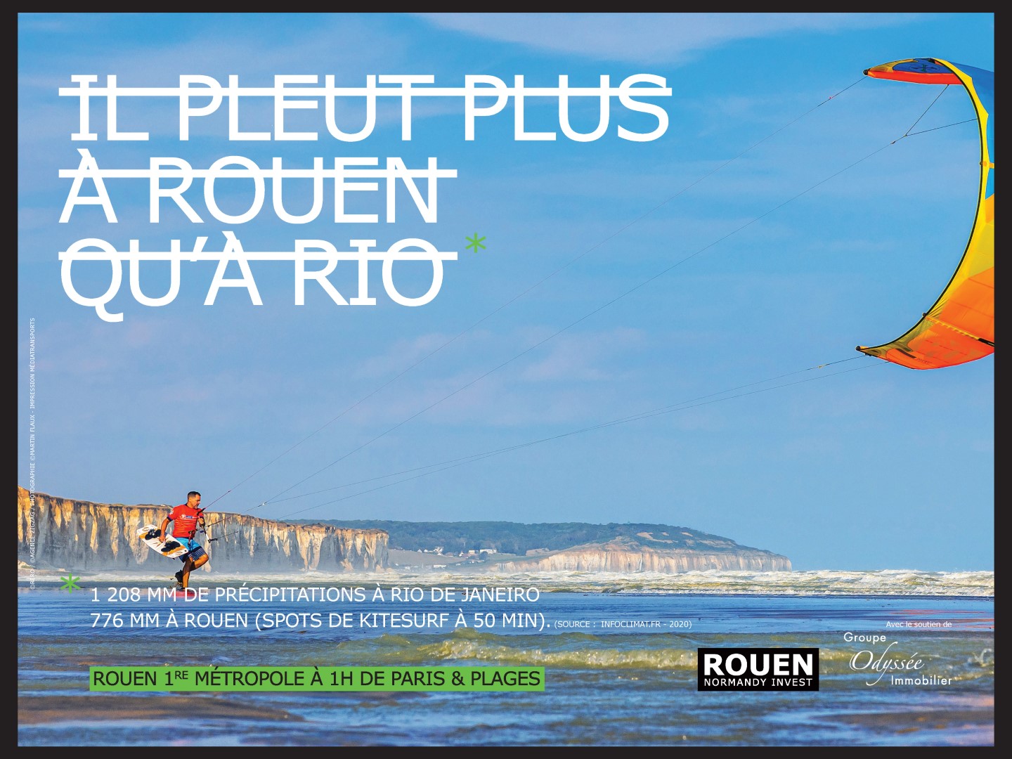 Le territoire de Rouen s'expose dans le Métro Parisien pendant 1 semaine