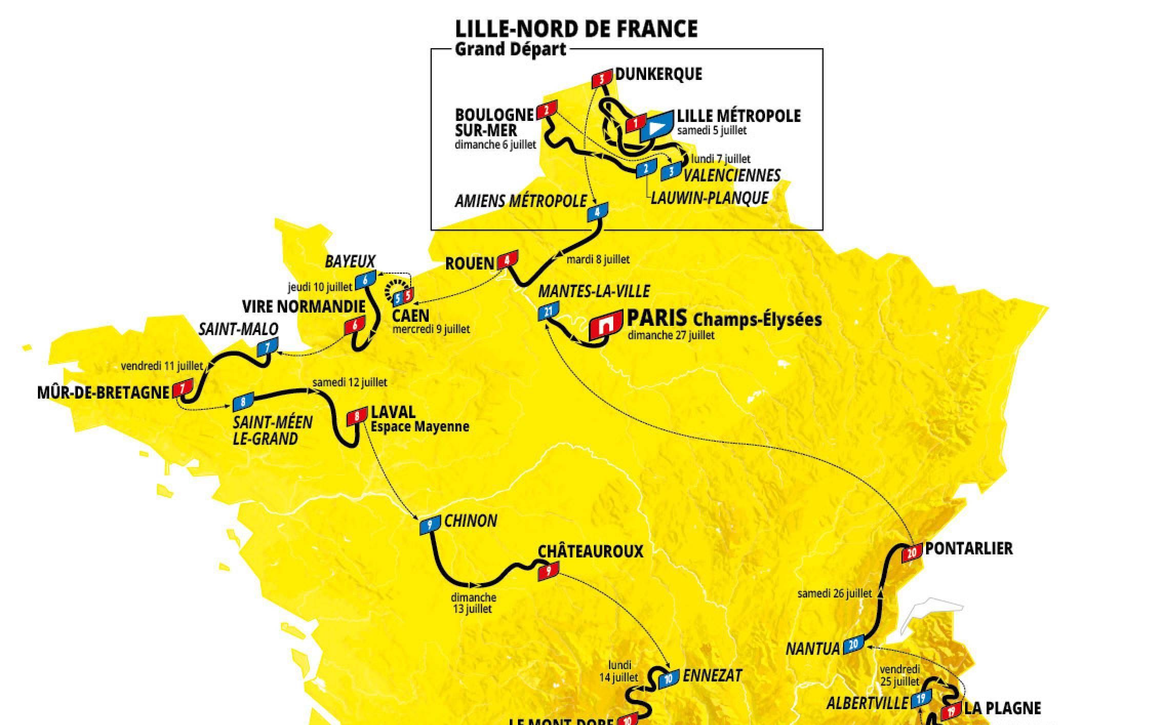 Rouen, ville d'arrivée du Tour de France 2025