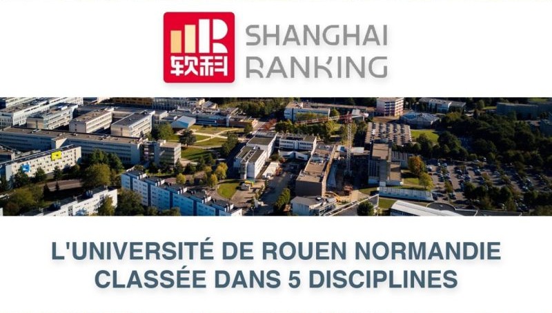 Classement de Shanghai : L'Université de Rouen se classe désormais dans 5 disciplines